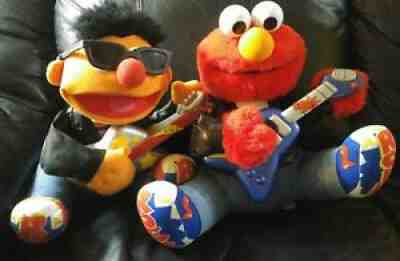 Vintage 1998 Tyco Rock N Roll Ernie ELMO LOT Sesame Street Tested ...