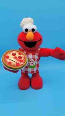 Fisher Price Singing Pizza Elmo Plush Toy Sesame Street 2006 sings ...