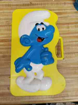 VINTAGE (1983) SMURF Carrying Case w/ 18 Figures 1969-2011 Schleich ...