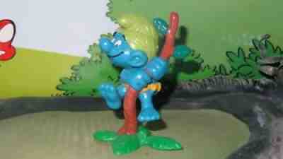 Smurfs Jungle Smurf Wild Tarzan Vine Swing 20230 Rare Vintage Display ...