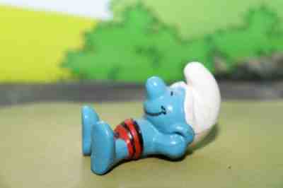 The Smurfs Sunbather Smurf Red & Black Suit 20014 Rare Vintage Display ...