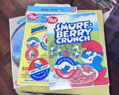 Rare And Collectible Smurf Items : Smurf Berry Cereal Value Guide ...