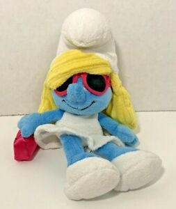 The Smurfs movie Smurfette small plush pink sunglasses purse stuffed ...