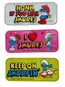 Rare And Collectible Smurf Items : Smurf License Plate Value Guide ...