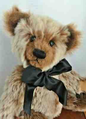 OOAK Long silver tipped mohair Bear by Award Winning Teddy Artist Jay R ...