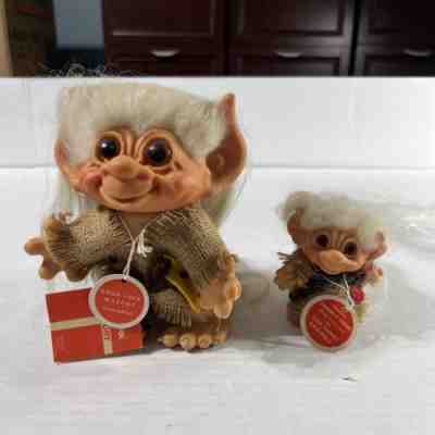 VINTAGE ANTIQUE TROLL DOLLS GOOD LUCK MASCOT 6 in3 in GREAT CONDITION ...