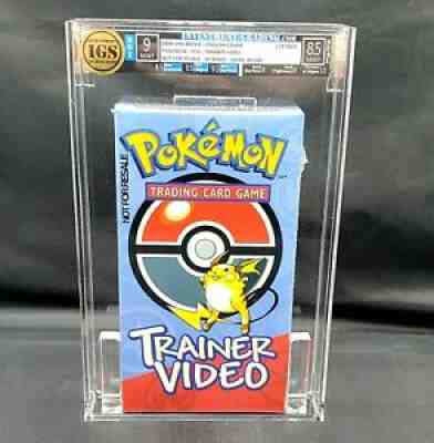 POKEMON VHS - IGS GRADED - Trading Card Game Trainer Video sealed mint ...