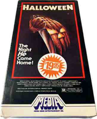 Halloween (VHS, 1981) early press, watermarks, horror, 1978, Media ...