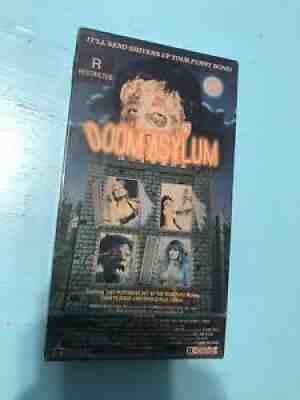 DOOM ASYLUM HORROR VHS Big RARE ACADEMY Penthouse Slasher Cult Box ...