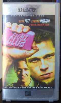 Fight Club D-Theater D-VHS Movie 2002 DVHS RARE Cult Norton Pitt - Sold ...