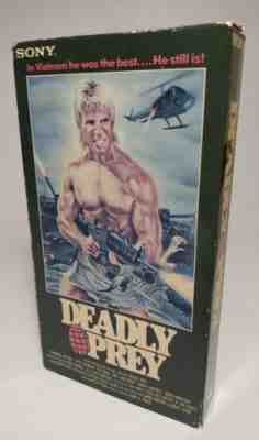 DEADLY PREY VHS Sony Rare Htf Cult Action Horror Vietnam Sov Grail 1987 ...