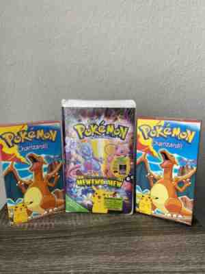 POKEMON The First Movie Mewtwo Strikes Back + Charizard VHS Movie Lot ...
